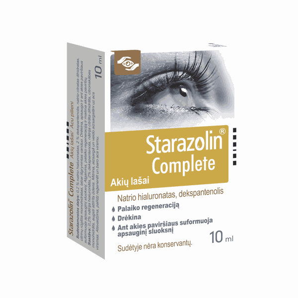 Starazolin Complete akių lašai 10 ml - Kaina nuo 7.89 € - kainų ...